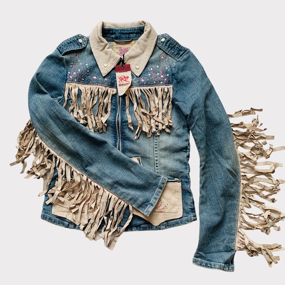 Parasuco | Jackets & Coats | Nwt Vintage Parasuco Denim Y2k Jacket With ...